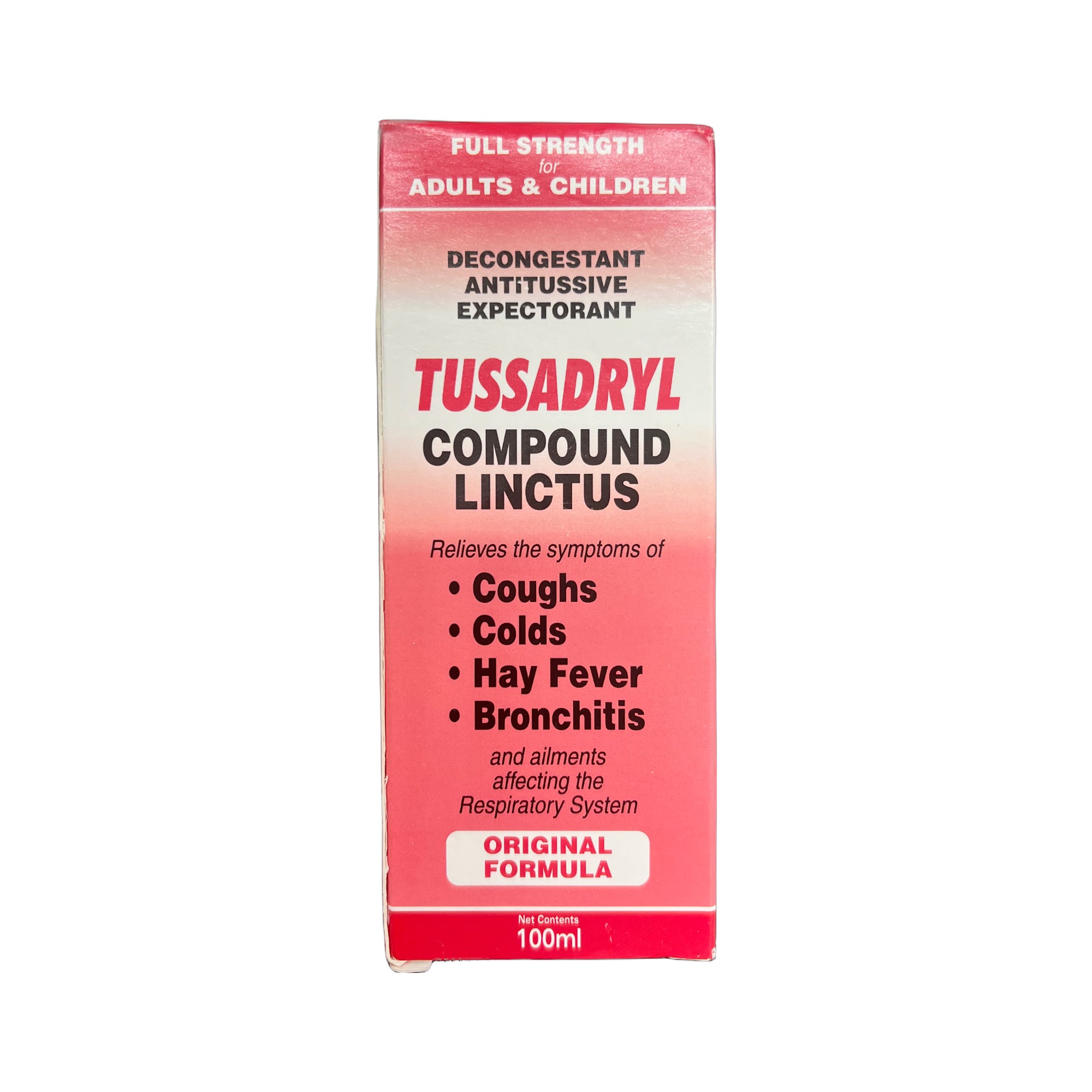 Tussadryl Compound Linctus 100 ml | Alli West Indian American Grocery