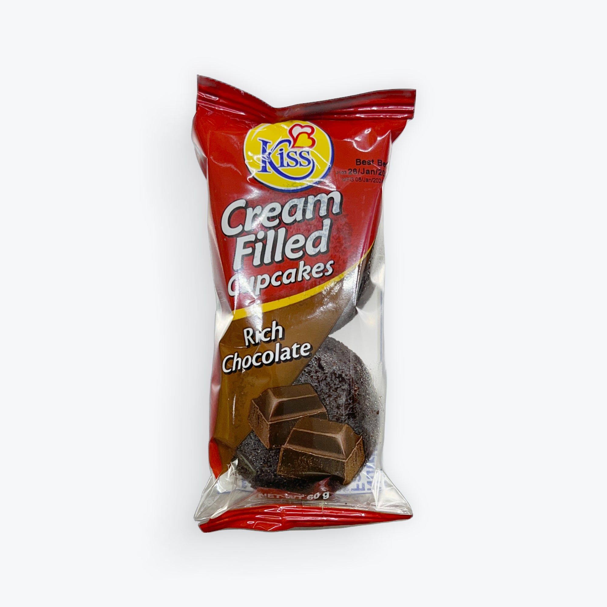 Kiss Cream Filled Cupcakes Rich Chocolate 60g. | Alli West Indian ...